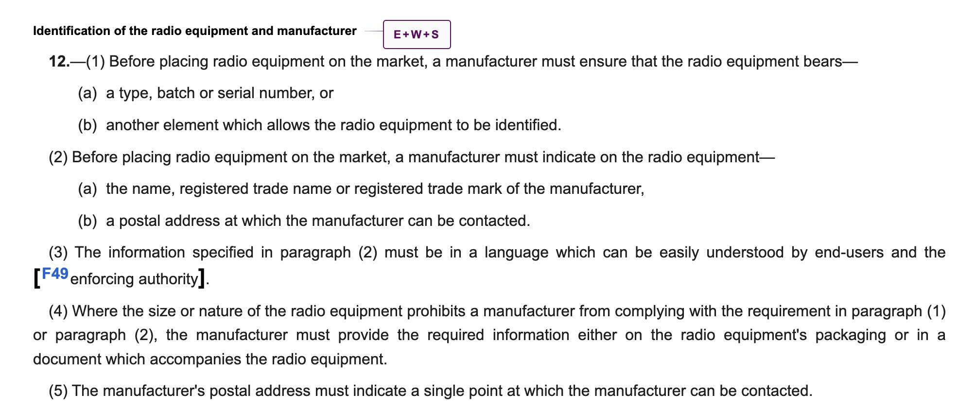 Electronics Labelling Requirements in the United Kingdom