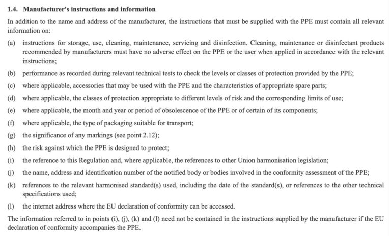 Labelling Requirements for CE Marked Products