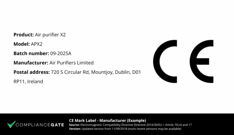 Labelling Requirements for CE Marked Products